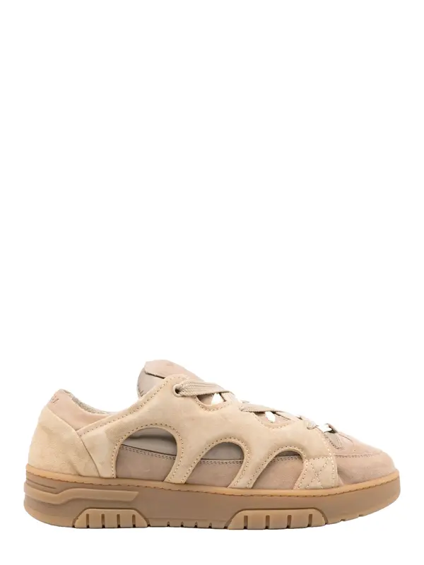 SANTHA Suede Sneakers - Neutrals
