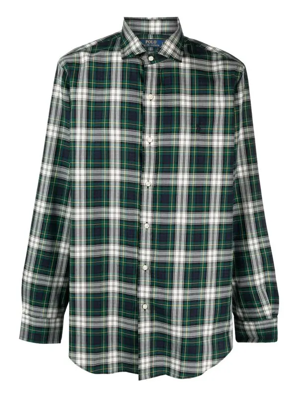 Polo Ralph Lauren Oxford Plaid Cotton Shirt - Green