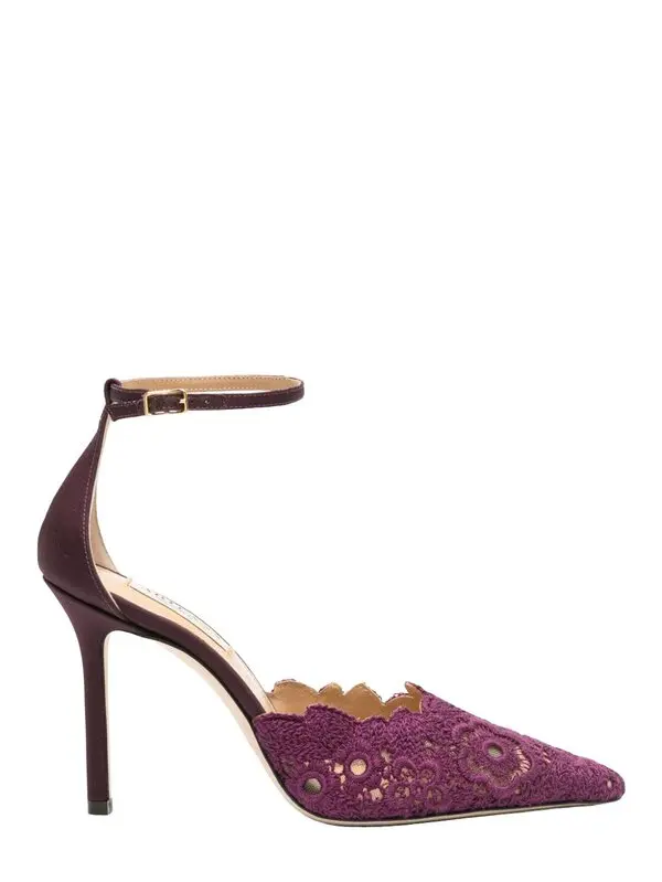 ARTEANA Amalfi D'orsay 95mm Lace Pumps - Purple