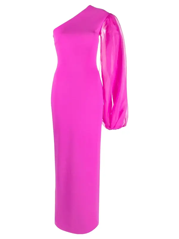Solace London Hudson One-shoulder Gown - Pink