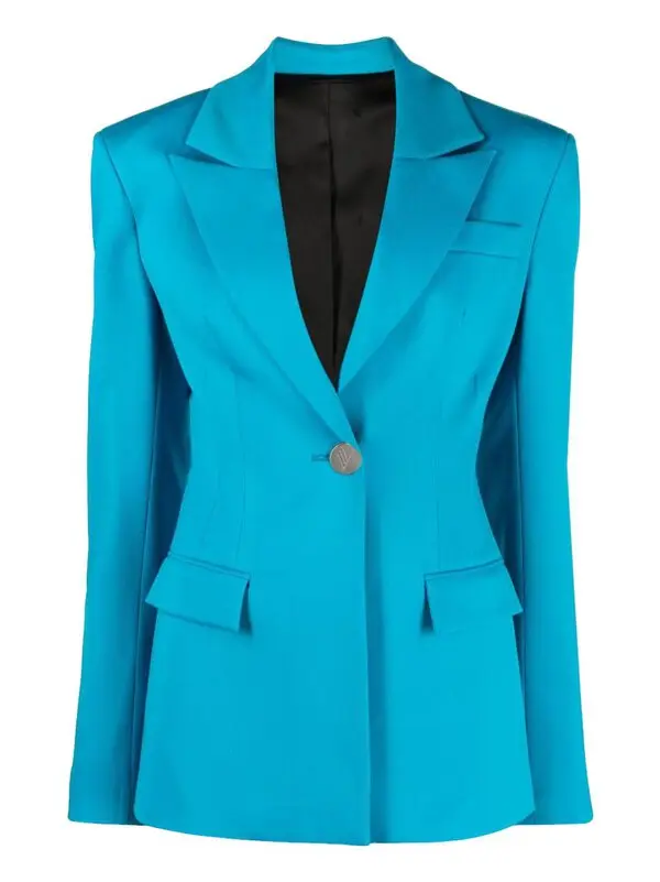 Attico Cool Wool Blazer - Blue