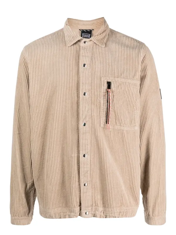 Aries Spread-collar Corduroy Jacket - Neutrals