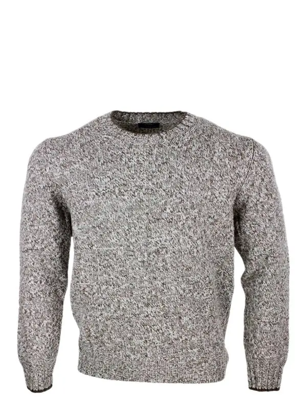 BARBA NAPOLI Crew-neck Sweater - Beige