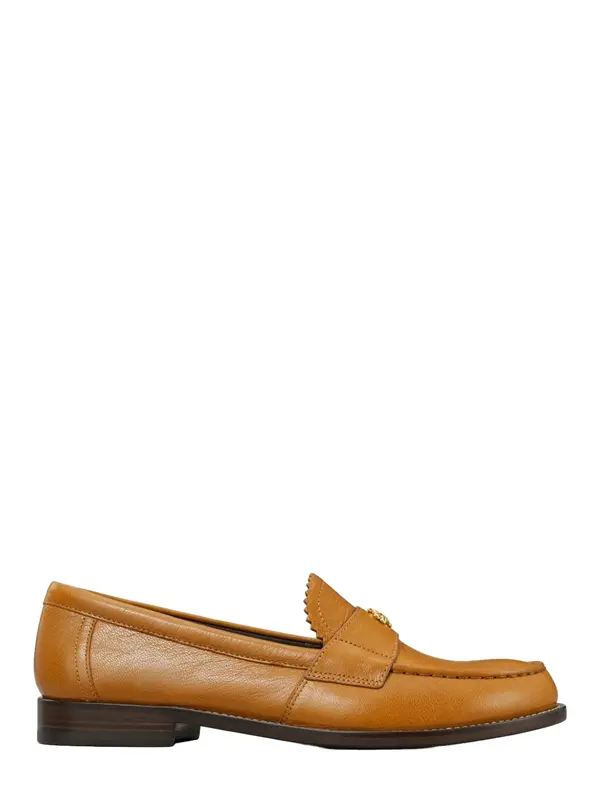 Tory Burch Leather Loafers - Brown