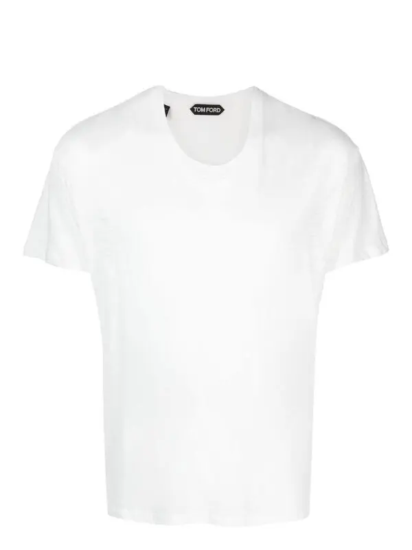 TOM FORD Crew-neck Cotton-blend T-shirt - White