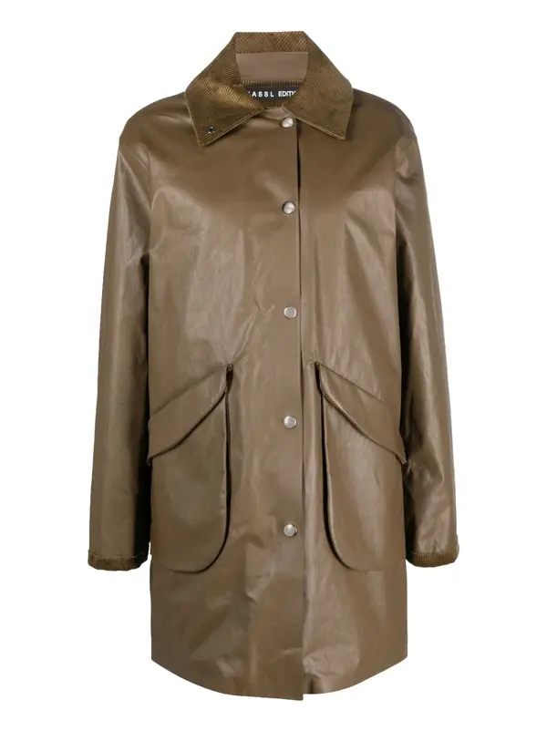KASSL EDITIONS Corduroy-collar Coat - Brown