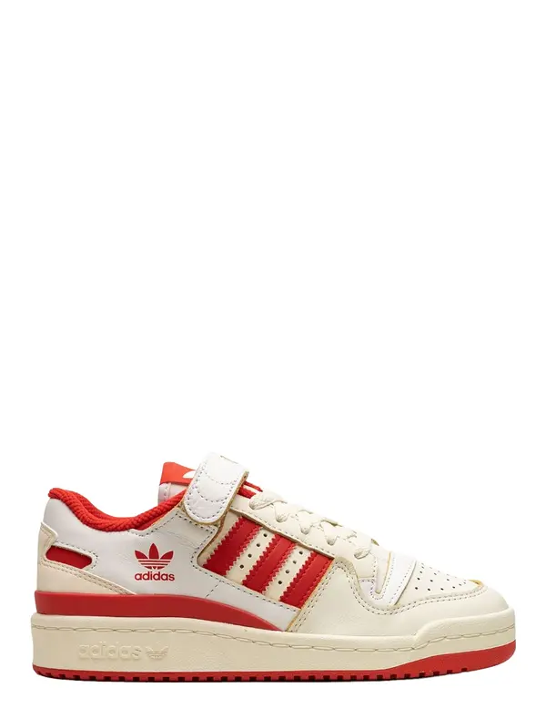 Adidas Side-stripe Leather Sneakers - Neutrals