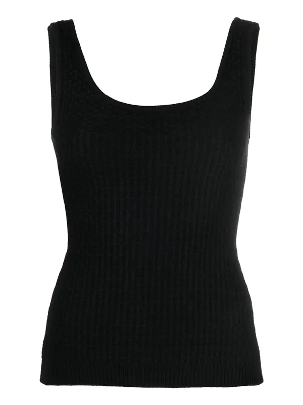 Moschino Round-neck Top - Black