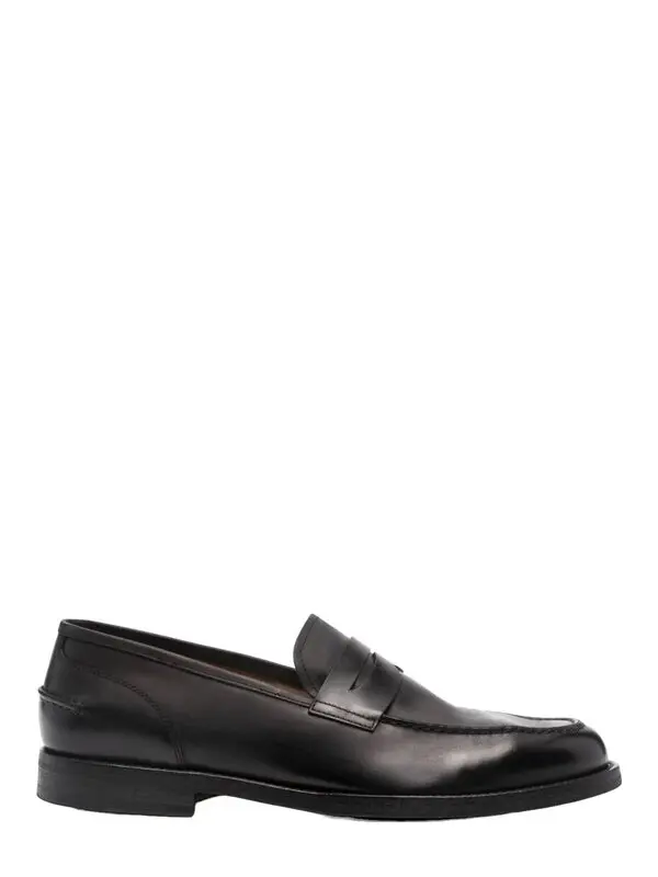 ALBERTO FASCIANI Zen Leather Loafers - Black