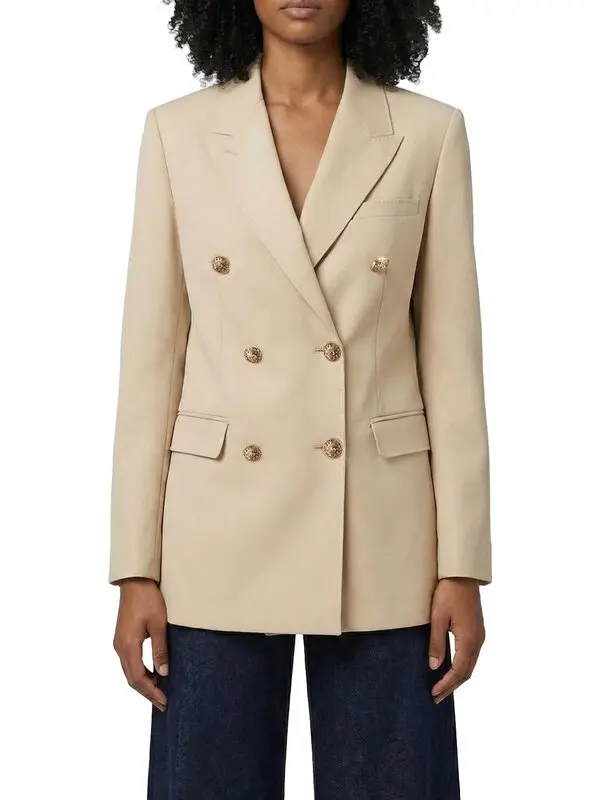 GOLDEN GOOSE Double-breasted Jacket - Sand
