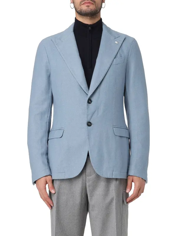 MANUEL RITZ Blazer - Gnawed Blue