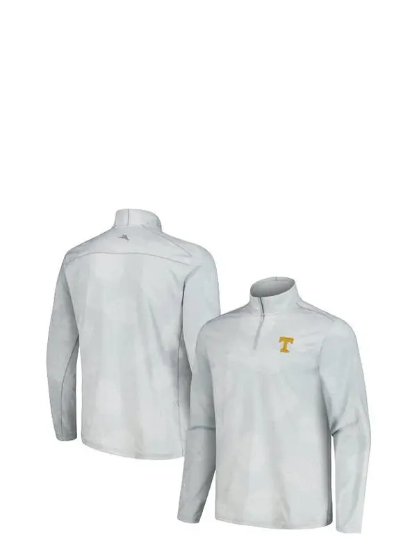 Tommy Bahama Tennessee Volunteers Delray Frond Half-zip Jacket - Gray