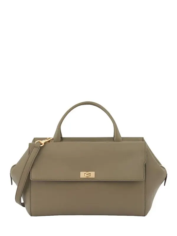ANYA HINDMARCH Seaton Leather Satchel Bag - Fern