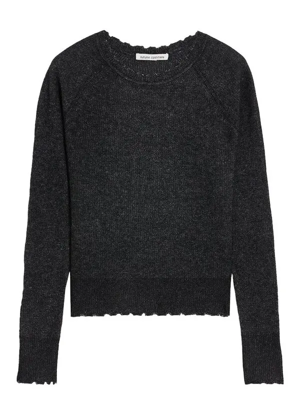 Autumn Cashmere Cashmere And Silk-blend Sweater - Black
