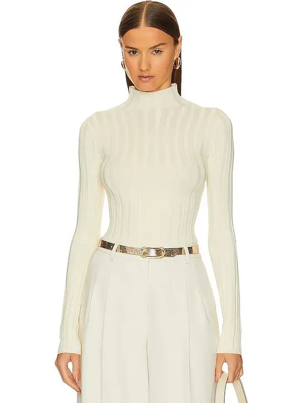 L'academie Nida Rib Sweater - Ivory