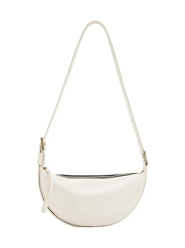 ALLSAINTS Half Moon Crossbody - Salt Lake/silver