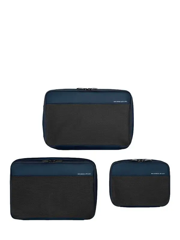 Briggs & Riley 3 Piece Carry-on Packing Cube Set - Navy