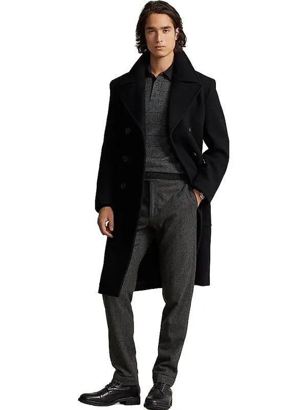 Polo Ralph Lauren Polo Soft Wool Blend Car Coat - Black