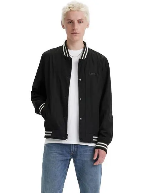 LEVI'S Cavalry Twill Varsity Bomber Jacket - Black