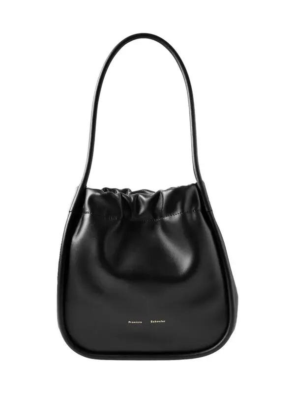 Proenza Schouler Ruched Large Leather Tote - Black