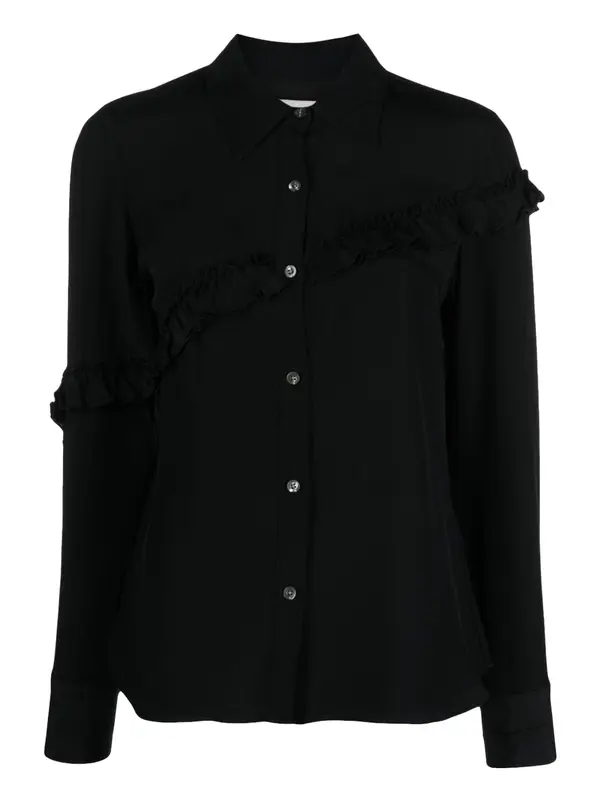 3.1 Phillip Lim Ruffled Shirt - Black