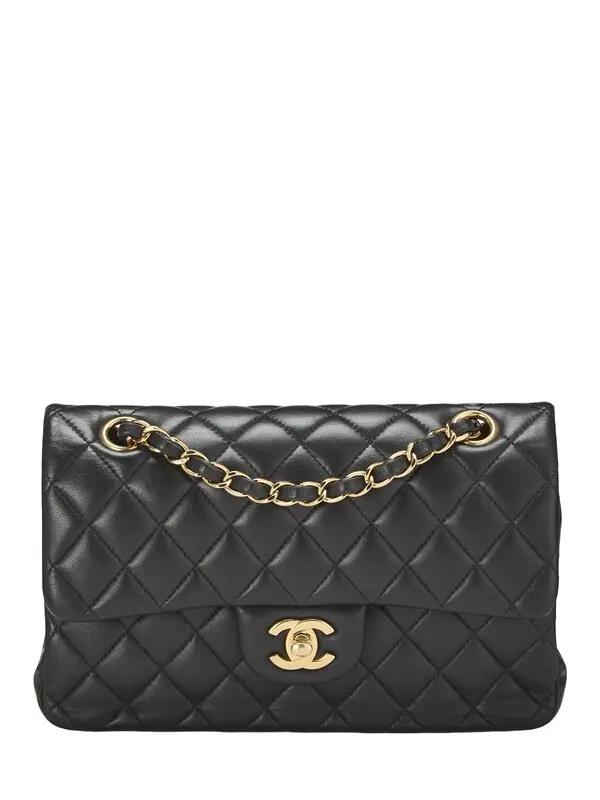 Chanel Quilted Lambskin Classic Double Flap Bag - Black