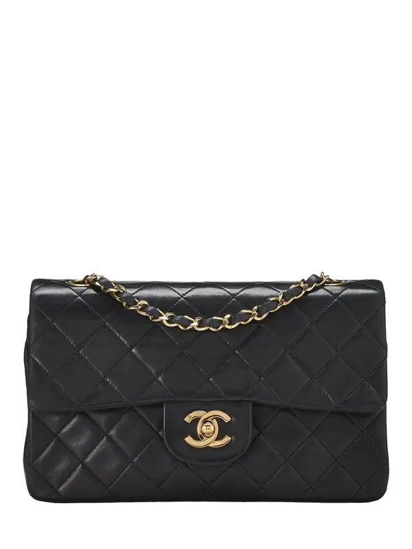 Chanel Quilted Lambskin Classic Double Flap Bag - Black