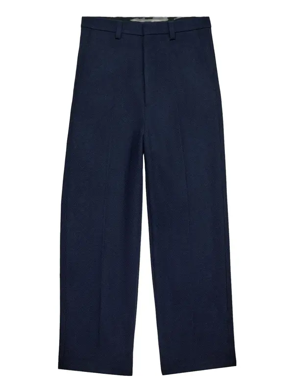 Ami Straight-leg Tailored Trousers - Blue