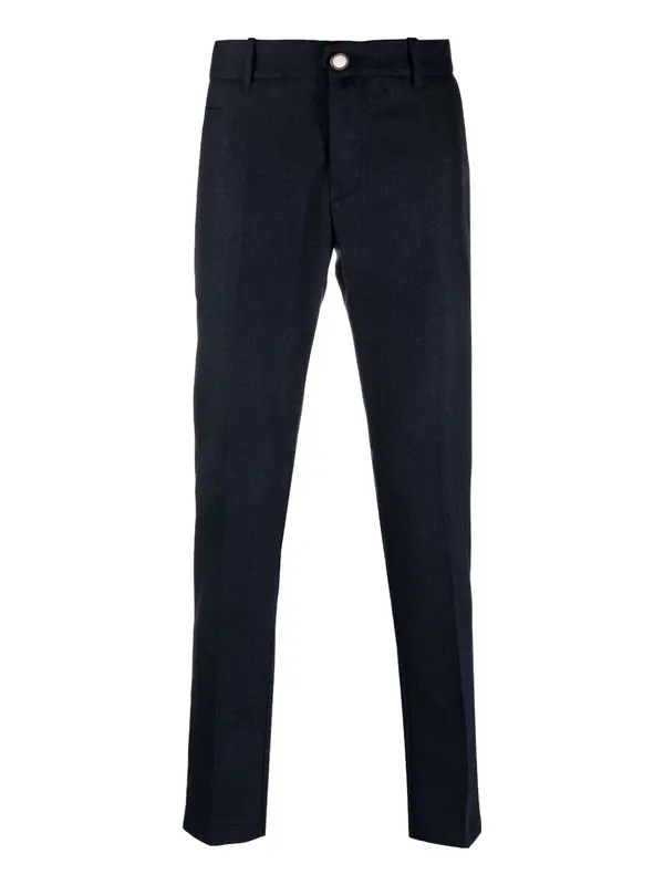 Jacob Cohen Skinny-cut Virgin Wool-blend Trousers - Blue