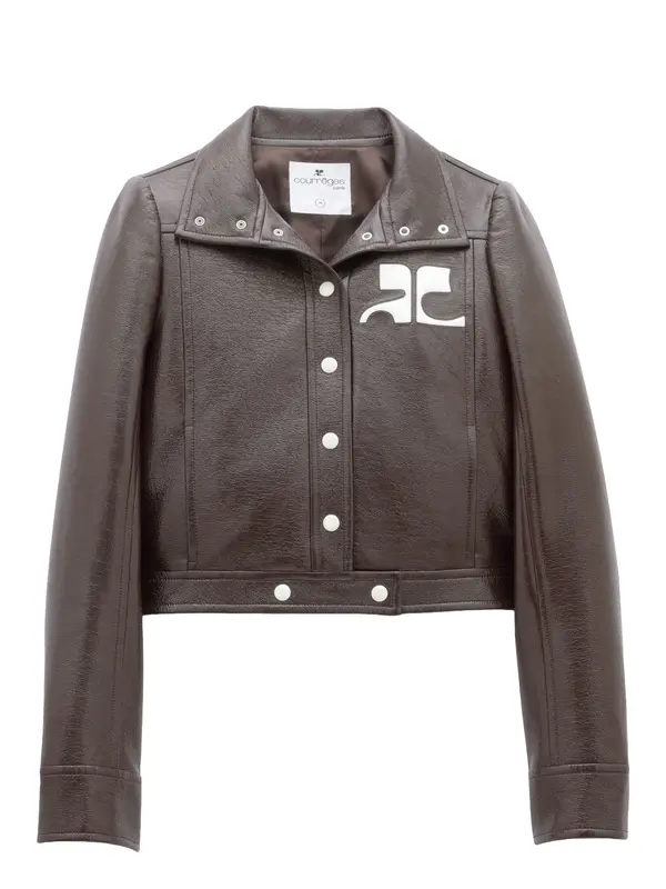 COURREGES Reedition Vinyl Jacket - Brown