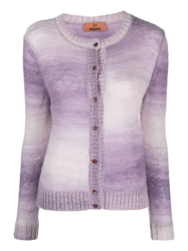 Missoni Alpaca-blend Cardigan - Purple