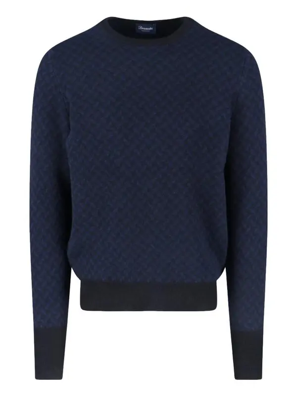 DRUMOHR Crewneck Sweater - Blue