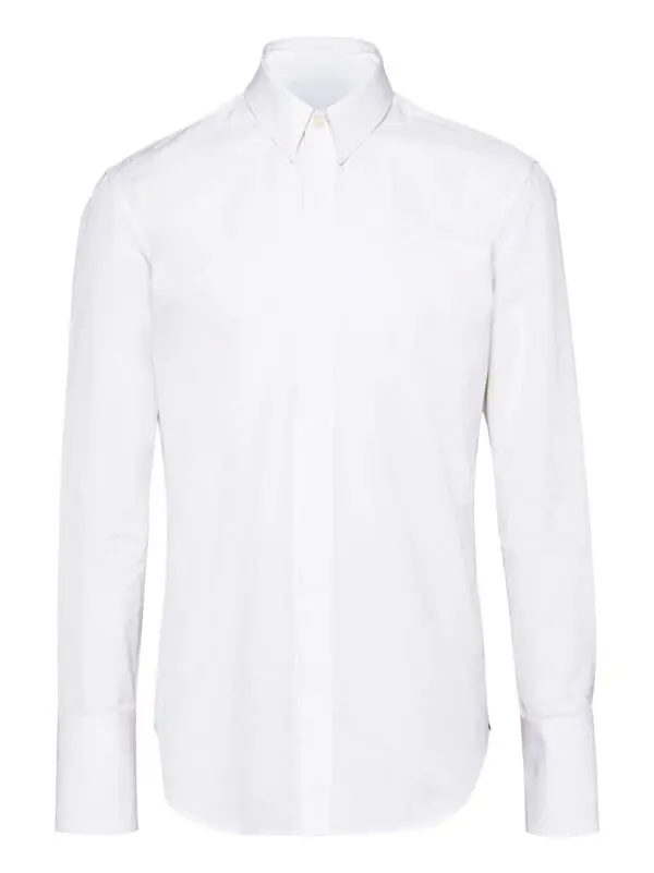 FERRAGAMO Button-down Cotton Shirt - White