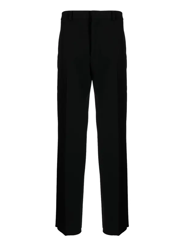 Off-White Virgin Wool Tailored Trousers - Black