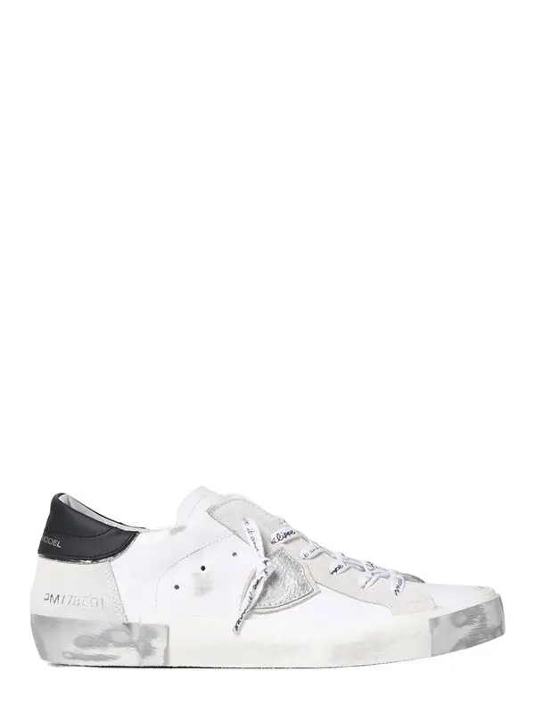 Philippe Model Lace Up Sneakers - Silver