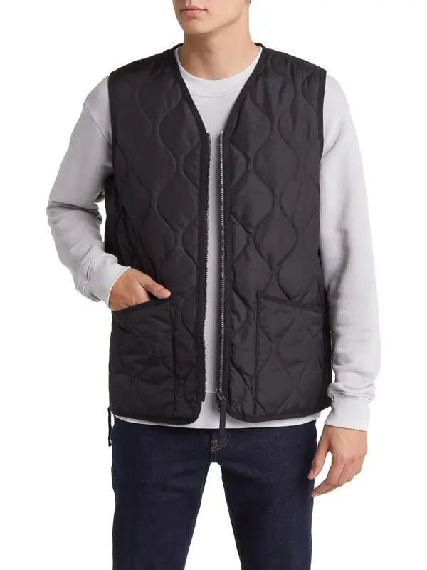 Taion Military Onion Quilted Down Vest - Black
