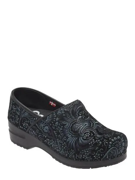 SANITA Boteh Paisley Print Clog - Blue Paisley