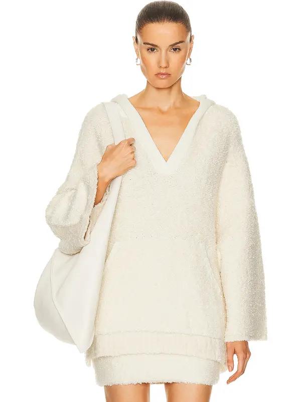 GRLFRND Aldis Boucle Sweater - Ivory