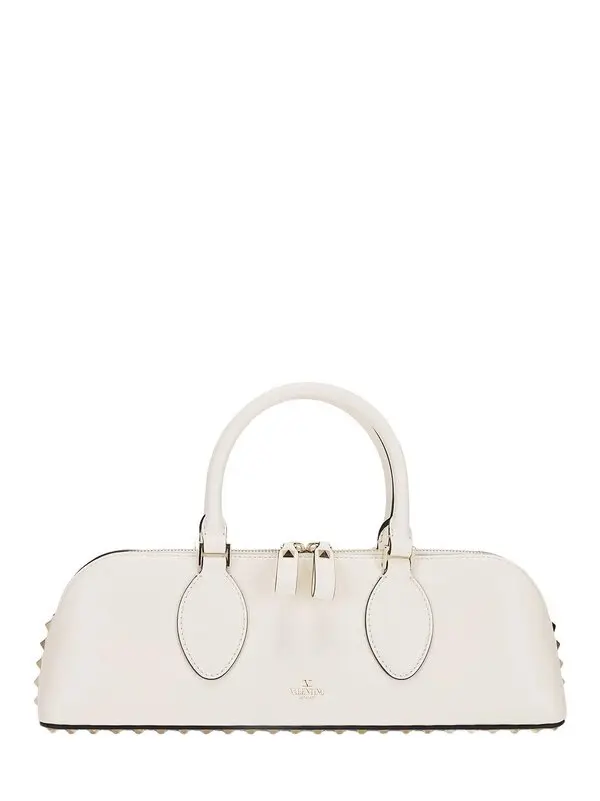 Valentino Garavani East West Rockstud Duffle Bag - Ivory