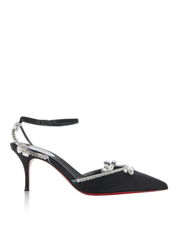 CHRISTIAN LOUBOUTIN Marykate Queen 70mm Crystal-embellished Pumps - Black