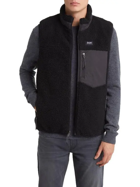 Taion Reversible Down Quilted Vest - Blackblack