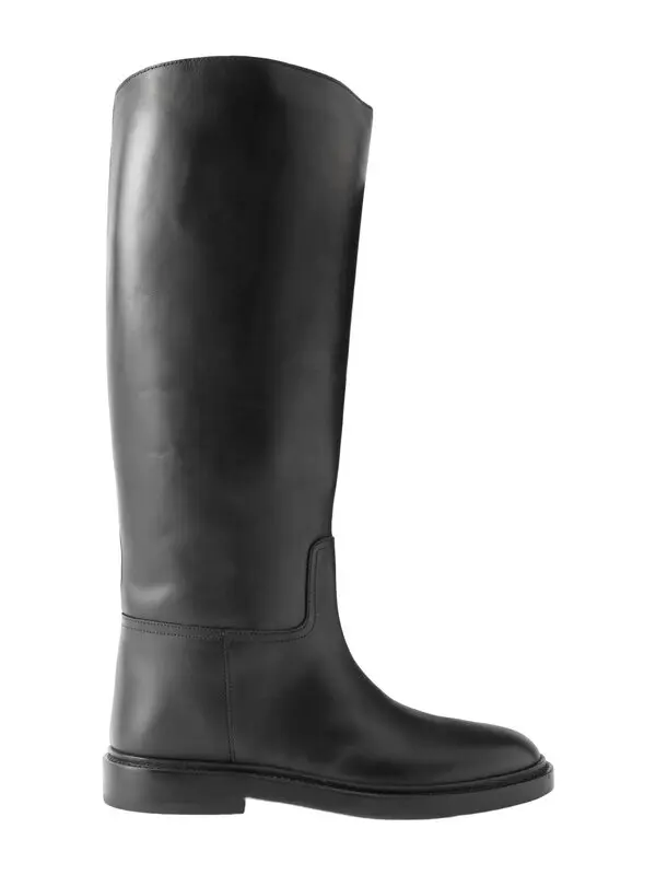 Legres 80 Leather Knee Boots - Black