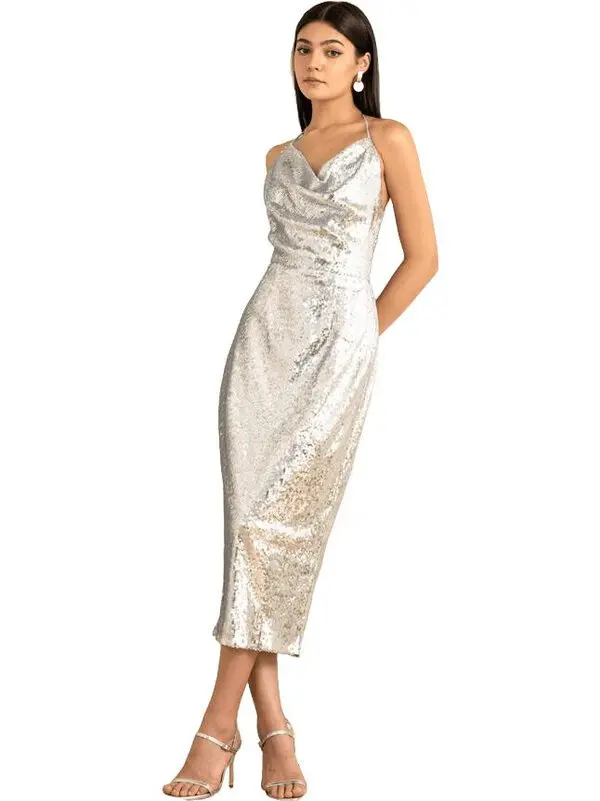 Yumi Kim Drea Sequin Dress - Silver