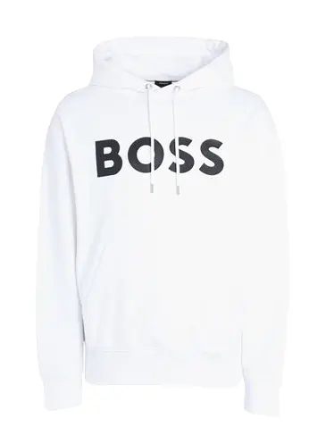 BOSS Cotton French Terry Sweatshirt - White