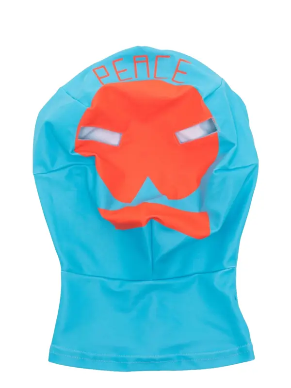 WALTER VAN BEIRENDONCK Logo-print Face Mask - Blue