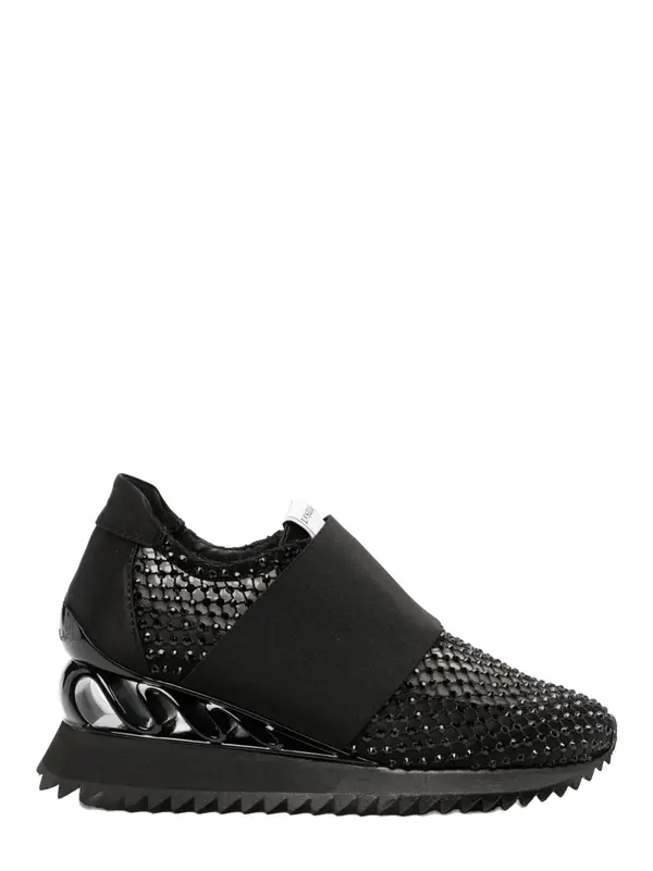 LE SILLA Gilda Rhinestone-embellished Sneakers - Black