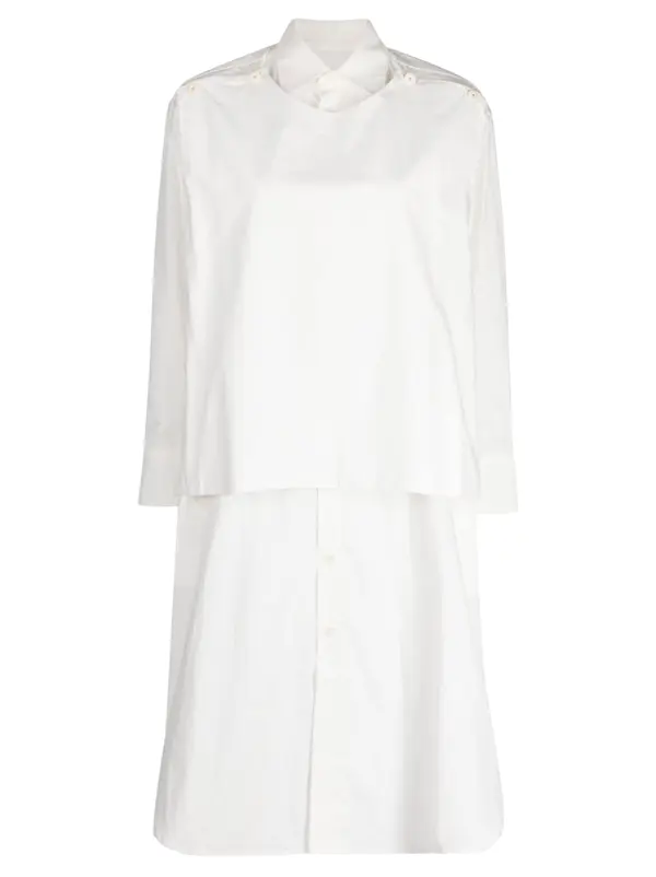 TOOGOOD The Typesetter Shirt Dress - White