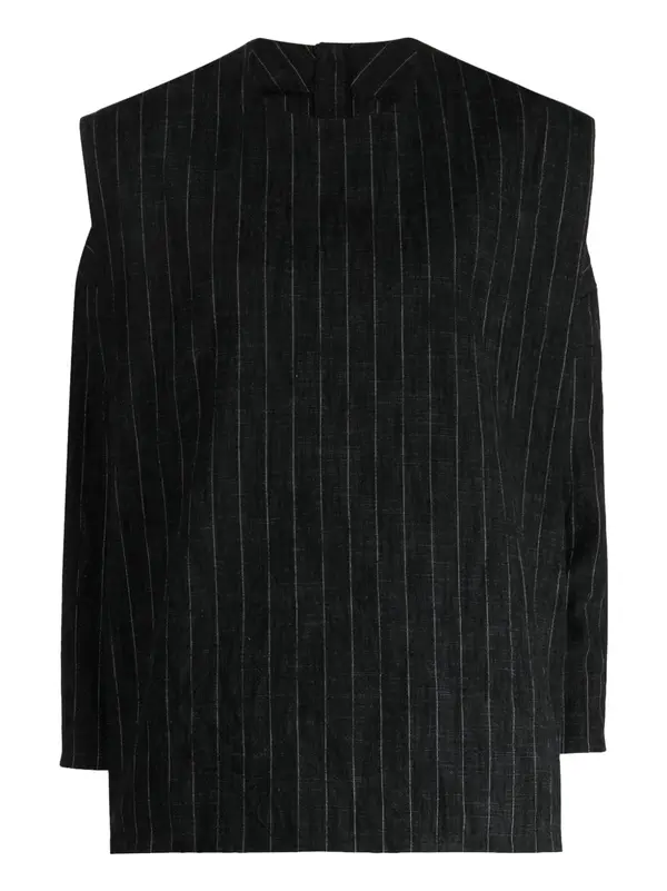 TOOGOOD The Parchmenter Striped Top - Black