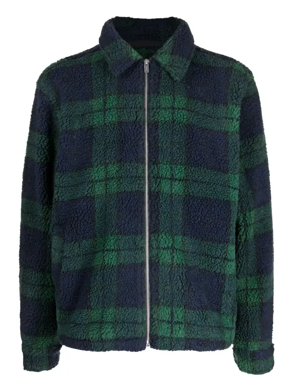 HOLZWEILER Checkered Recycled Polyester Shirt Jacket - Green