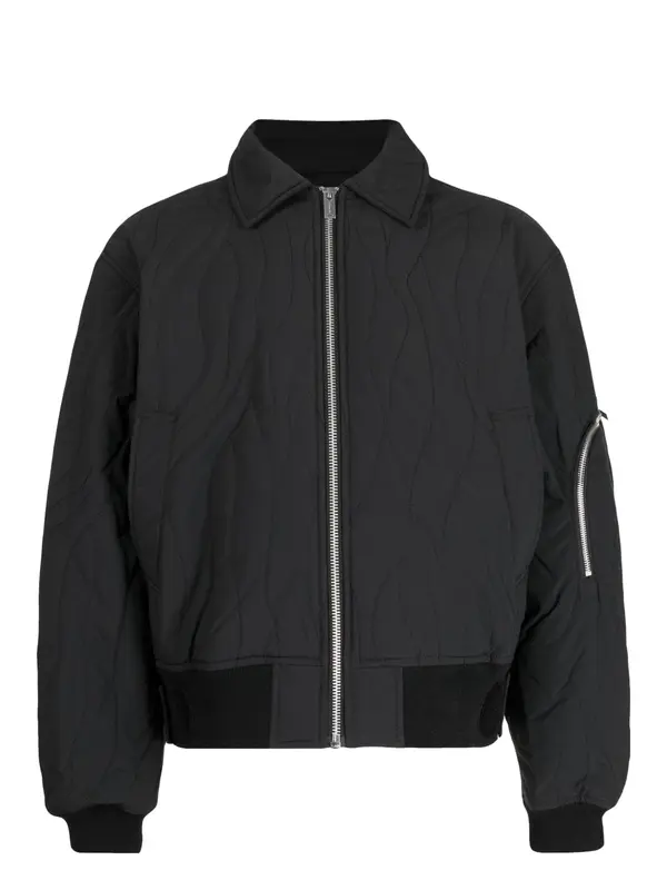HOLZWEILER Quilted Bomber Jacket - Black